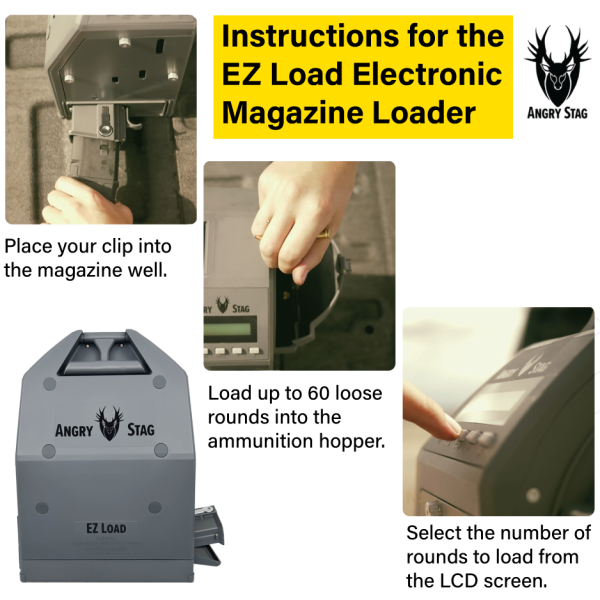 EZ Load Electronic Magazine Loader - Angry Stag